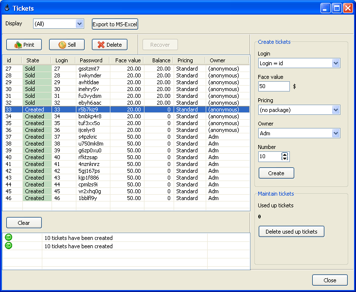 Internet Cafe Software - TrueCafe. Beta 3.1